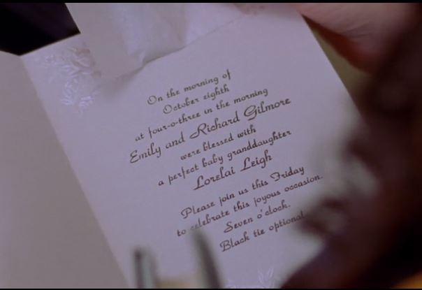 Rory’s Birth Date – The Annotated Gilmore Girls