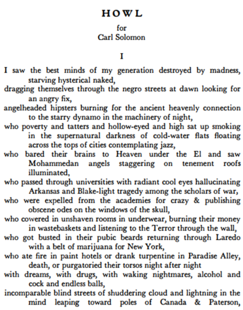 Howl and Other Poems – The Annotated Gilmore Girls